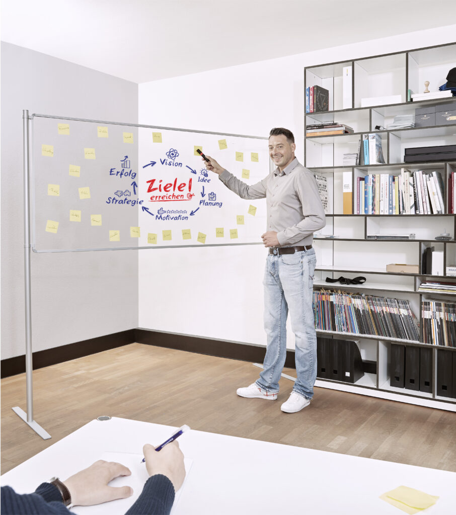 Glasboard komplett im Set | lean-systems.com